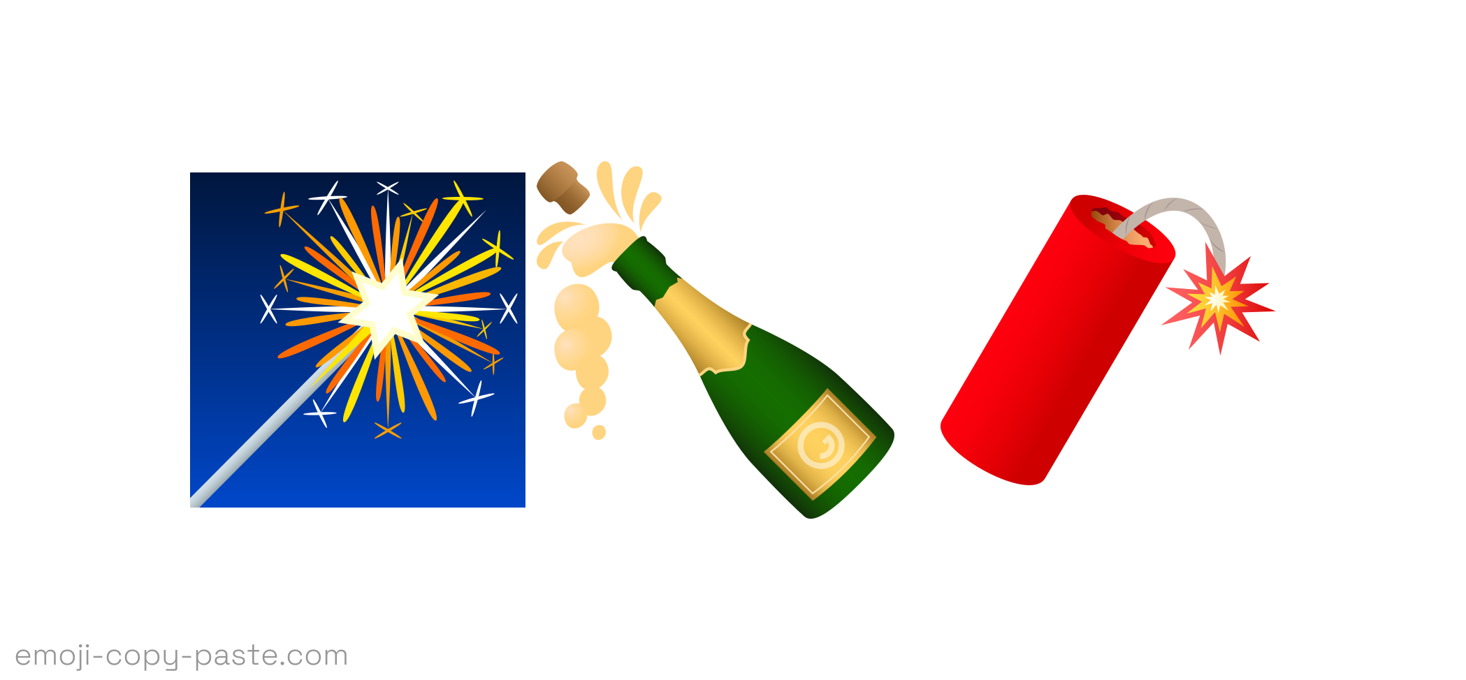 Silvester Emojis kopieren 🎇🍾🧨 (emoji 👉 copy 👉 paste)