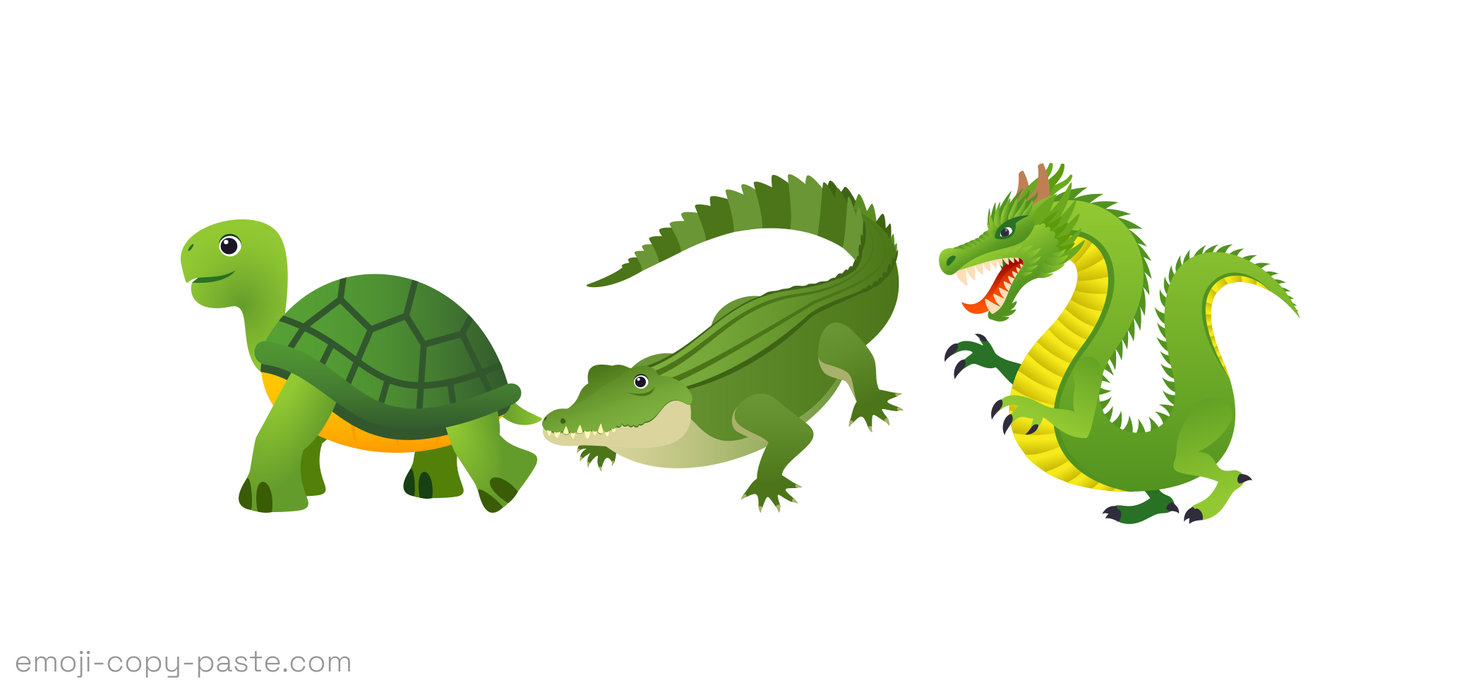Copiar Emojis de Reptiles / Anfibios / Moluscos 🐢🐊🐉 (emoji 👉 copy 👉 paste)
